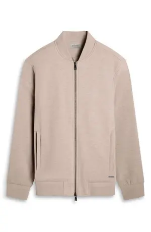 Bugatchi Full Zip Knit Bomber Jacket