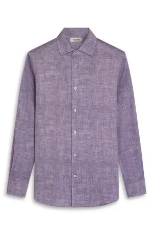 Bugatchi Alvin Shaped Fit Long Sleeve Cotton Shirt