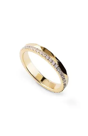 ANA LUISA Esme 14k Plate & Cubic Zirconia Band Ring - Gold
