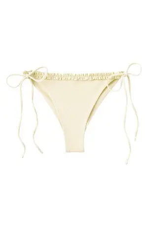Mango Ruched Cheeky Bikini Bottoms