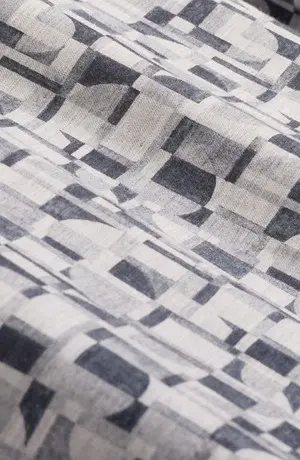 Bugatchi Axel Shaped Fit Print Button-up Shirt