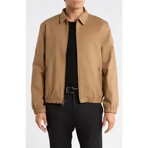 Nordstrom Harrington Jacket With Spread Collar - Brown Otter