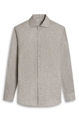 Bugatchi Alvin Shaped Fit Long Sleeve Cotton Shirt