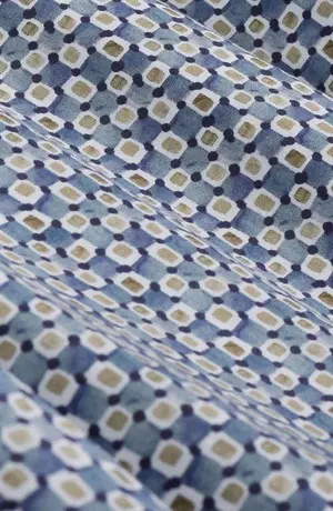 Bugatchi Julian Geometric Cotton Blend Shirt