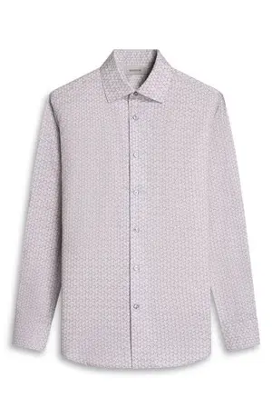Bugatchi Alvin Shaped Fit Geo Print Button-up Shirt