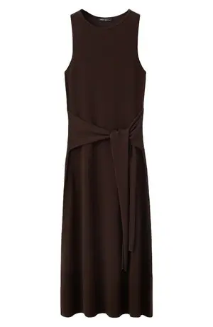 MANGO Tie Detail Sleeveless Knit Dress