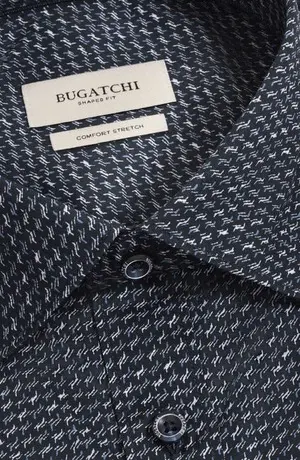 Bugatchi Axel Shaped Fit Long Sleeve Button-up Shirt