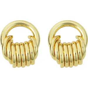 PANACEA Door Knocker Earrings - Gold