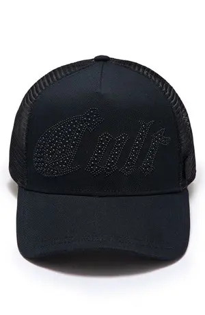 CULT OF INDIVIDUALITY Studded Mesh Back Baseball Cap
