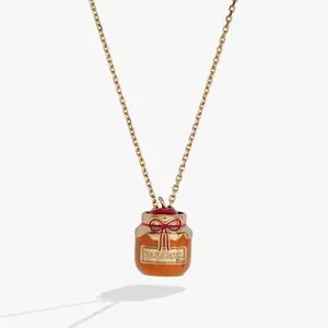 ALEX AND ANI Caramel Apple Dip Slider Necklace