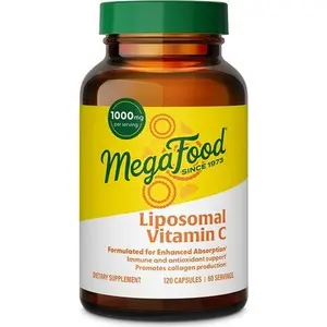 MEGAFOOD Liposomal Vitamin C 1000mg Per Serving, High Absorption, Immune Support - None
