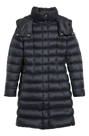 Moncler Hirmas Long Hooded Down Puffer Coat