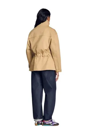 Sandro Jacket With Adjustable Waist