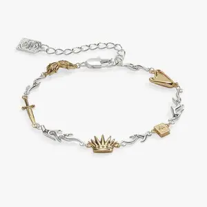 ALEX AND ANI A Court Of Thorns And Roses Nesta Archeron Linear Bracelet - Silver