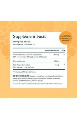 YOUTHEORY Turmeric Antioxidant Joint Support Supplement 60 Tablets