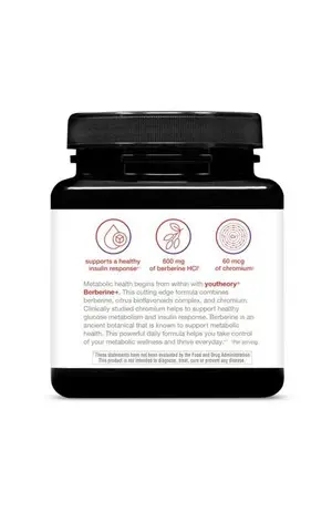 YOUTHEORY Berberine Daily Sugar Balance Supplement 600mg
