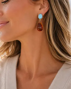 ERIN MCDERMOTT JEWELRY Amber Cove Drop Earrings