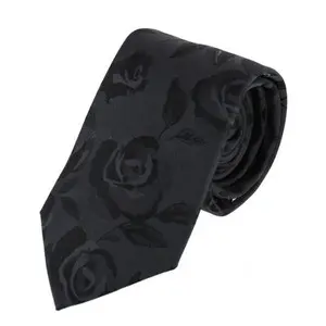 ASCENTIX Rose Print Tone On Tone Tie & Pocket Square Bundle