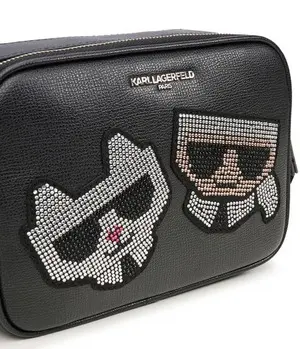 Karl Lagerfeld Paris Maybelle Crossbody Bag - Black/stone