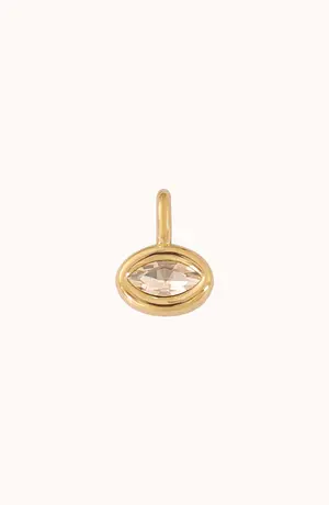 JOIANA JEWELRY Marquise Charm - Melon/gold