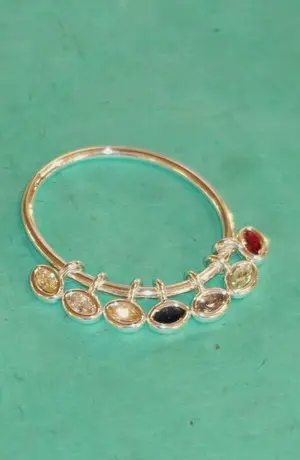 JOIANA JEWELRY Marquise Charm - Melon/gold
