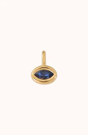 JOIANA JEWELRY Marquise Charm - Navy/gold