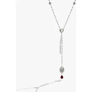 ALEX AND ANI The Twilight Saga Edward Lariat Necklace - Silver