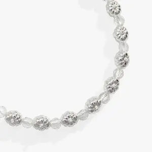 ALEX AND ANI Pumpkin + Crystal Beaded Bangle