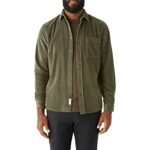 FRANK AND OAK Washed Organic Cotton Corduroy Shirt Jacket