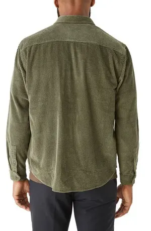 FRANK AND OAK Washed Organic Cotton Corduroy Shirt Jacket