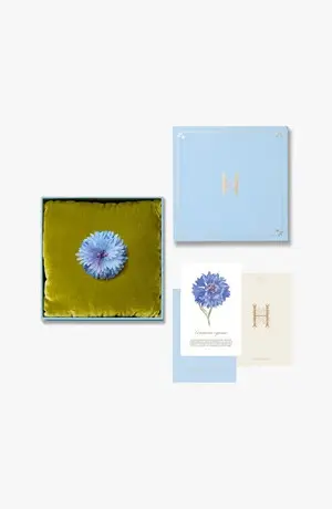 HELENA SIMON The Cornflower Floral Brooch