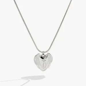 ALEX AND ANI A Court Of Thorns And Roses Velaris Heart Locket Necklace - Silver