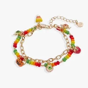ALEX AND ANI Trick Or Treat" Charm Bracelet - Gold