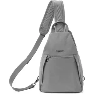 BAGGALLINI Securtex Jet Set Anti-theft Triangle Sling - Opal Grey