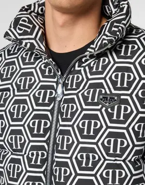 Philipp Plein Nylon Puffer Jacket Monogram