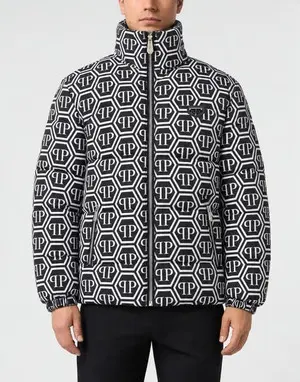 Philipp Plein Monogram Puffer Jacket - Black