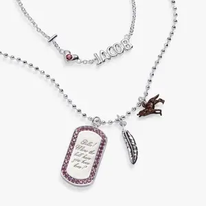 ALEX AND ANI Twilight Saga Jacob Pendant Necklace - Silver