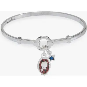 ALEX AND ANI American Girl® Molly 'lovable' Tension Bangle - Silver