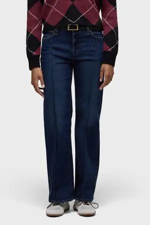 Hudson Jeans Rosie Pintuck Wide Leg Ankle Jeans