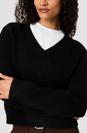 French Connection Suzie V-neck Sweater - Black