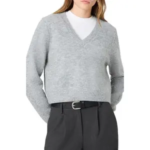 French Connection Suzie V-neck Sweater - Grey