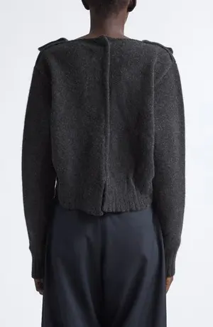 PILLINGS BY RYOTA MURAKAMI Asymmetric Cashmere Cardigan