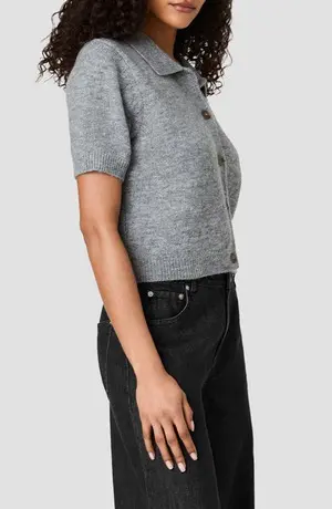 French Connection Suzie Knit Short Sleeve Cropped Cardigan