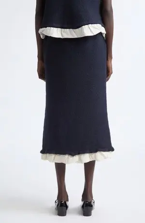 PILLINGS BY RYOTA MURAKAMI Fulling Midi Skirt