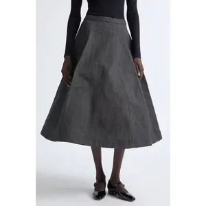 PILLINGS BY RYOTA MURAKAMI Memory Herringbone Midi Skirt