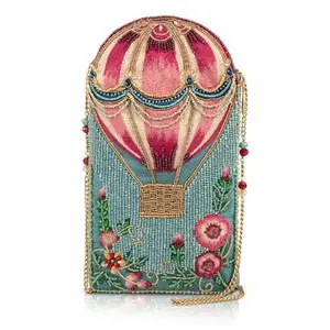 MARY FRANCES ACCESSORIES Full Of Hot Air Crossbody Phone Bag - Blue
