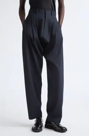 PILLINGS BY RYOTA MURAKAMI Baggy Fit Draped Pleated Pants