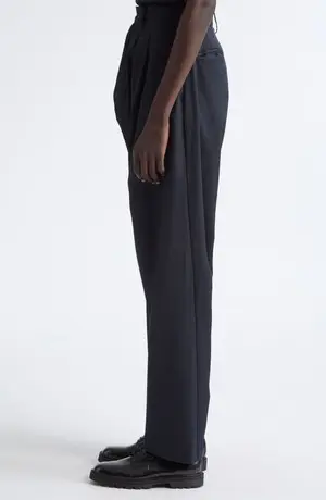 PILLINGS BY RYOTA MURAKAMI Baggy Fit Draped Pleated Pants