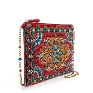 MARY FRANCES ACCESSORIES Baroque Mini Crossbody