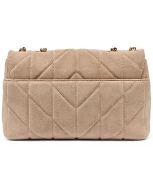 Karl Lagerfeld Paris Lafayette Embellished Suede Shoulder Bag